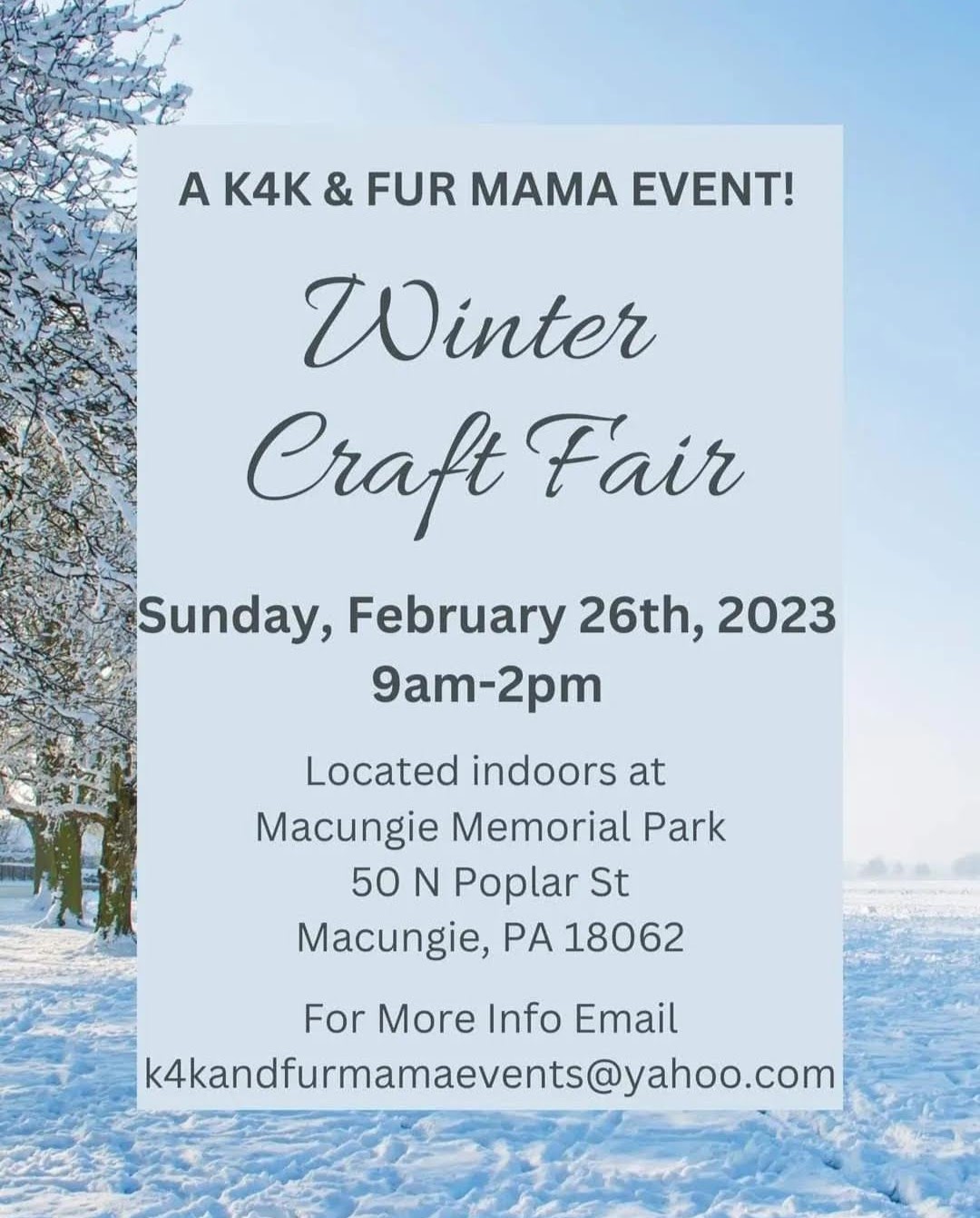 Winter Craft Fair 2023 - JKH artwork